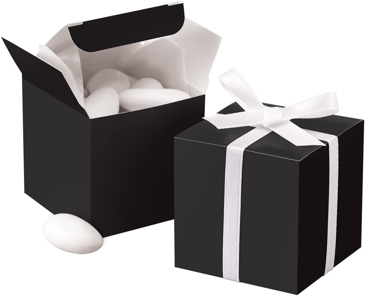 Black Square Favor Boxes Value Pack - 100 ct. – Avant-Garde Impressions